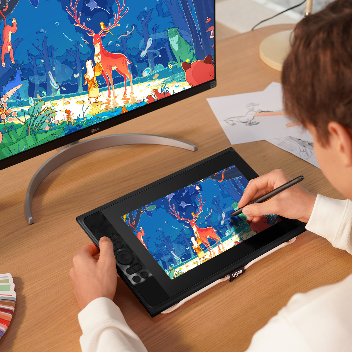 Drawing Tablet with Screen UE12 PLUS – ugee Official Store