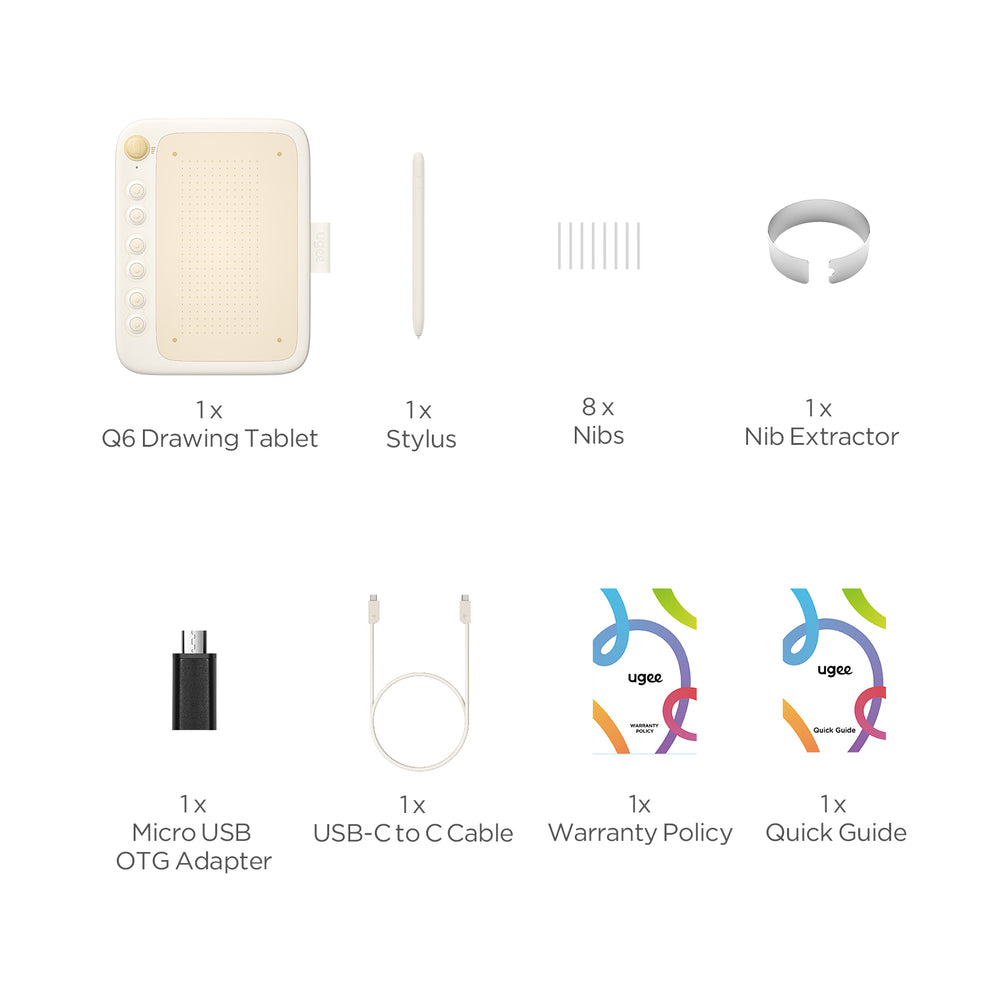 6 Inch Mobile Drawing Tablet Q6 for Smartphones – ugee Official Store